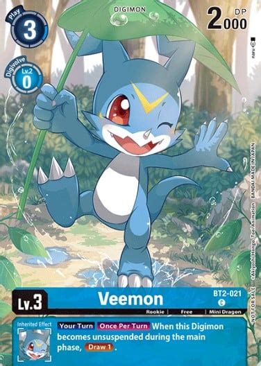 Veemon Digimon Myp Cards