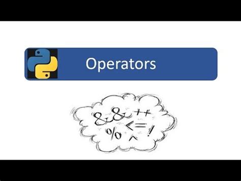 Python For Beginners Part Operators In Python YouTube