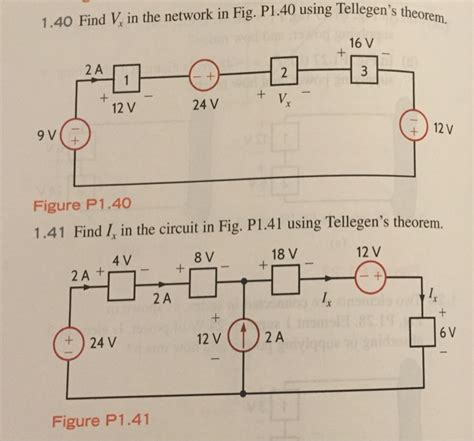 solved find v x in the network in fig p1 40 using