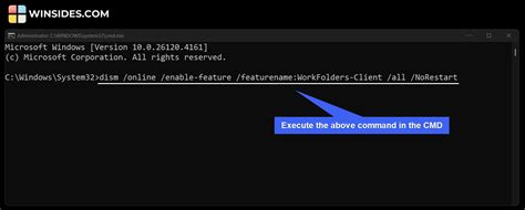 Enable Work Folders Client On Windows 11 Using Cmd And Powershell