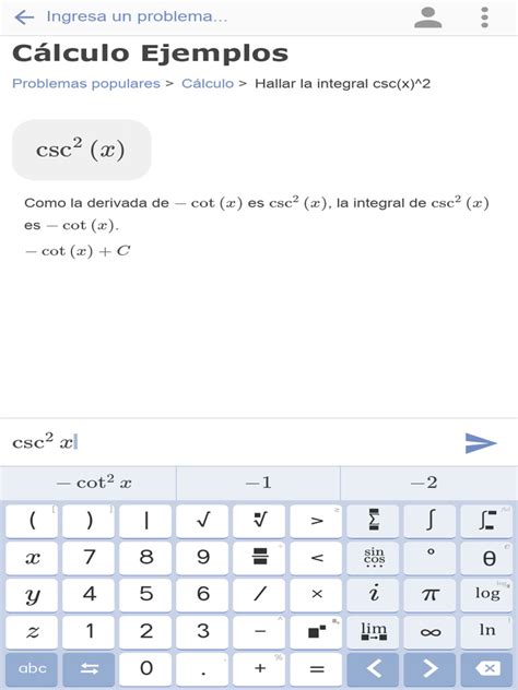 Hallar La Integral Csc X 2 Mathway Pdf Hallar La Integral Csc X 2 Mathway Pdf