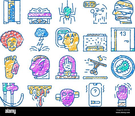 Fear Phobia Problem Icon Hand Drawn Stock Vector Image And Art Alamy