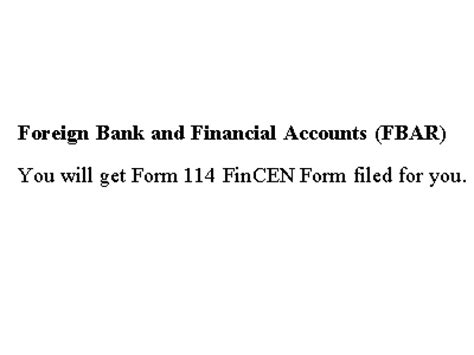 Fincen Form 114 Fbar Filing Upwork