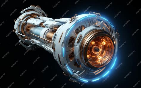 Premium Ai Image Ion Propulsion System Against A White Background