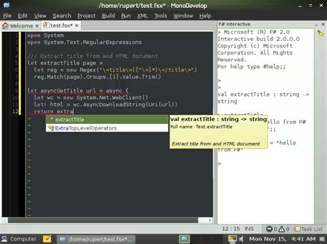 F In MonoDevelop And Cross Platform Web Sites Screencasts Tomas Petricek
