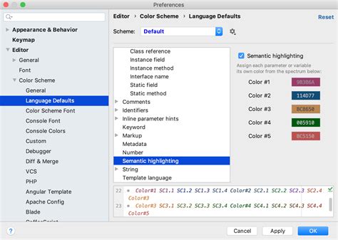 Colors And Fonts Phpstorm Documentation