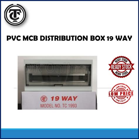Tc Mcb Pvc Db Box Mcb Distribution Box 14 Way 19way Pvc Shopee
