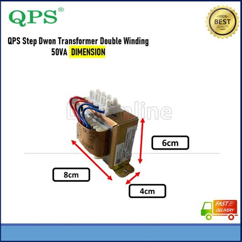 QPS Step Down Transformer Double Winding Phase VA Input V Output V V Shopee Malaysia