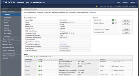 Launch And Log In To Oracle Ilom Through A Remote Ethernet Connection Oracle® X7 Series