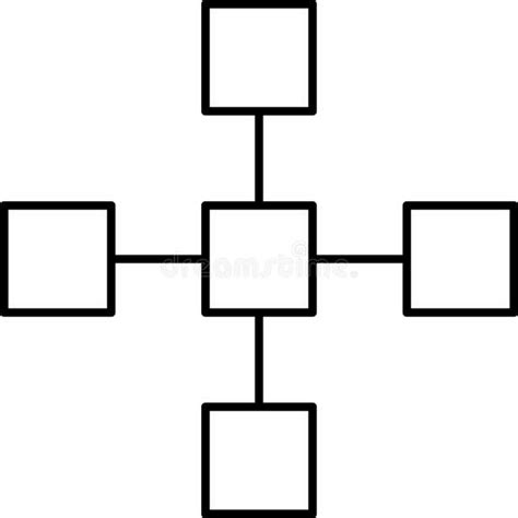 Flowchart Hierarchy Vector Icons Org Chart Organizational Flow Vector Stock Vector