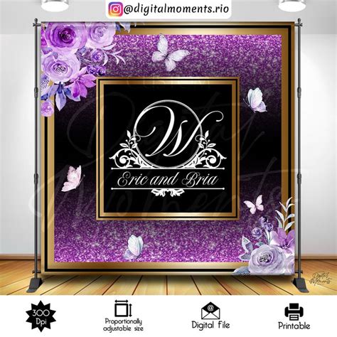 Purple Butterflies 8x8 Custom Backdrop Design Digital File Only In 2024 Backdrop Design