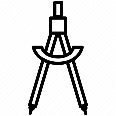 Compass Draw Figure Math Tool Icon