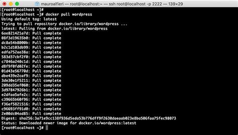 Wordpress Mysql Docker Containers Mauro Alfieri Informatica Docker