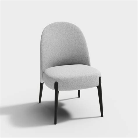 Minotti 现代靠背椅3d模型下载 靠背椅3d模型下载 免费3dmax模型库 酷家乐