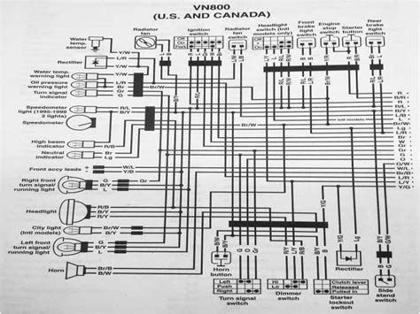 Easy To Follow Wiring Diagram For The 1998 Kawasaki Vulcan 1500