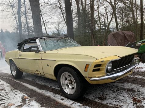 1970 Ford Mustang Convertible V8 Project For Restoration For Sale