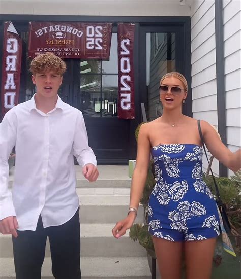 Landry Kiffin Stands Out In Blue Fit With Dad Lane At Sister Presleys