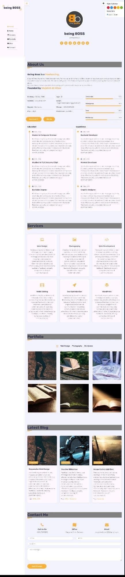 Mujahid Ali Khan On Linkedin Html Css Javascript Bootstrap Wordpress Ui Ux Design