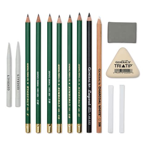 Generals Graphite Portrait Drawing Set Set Of 14 Realistic