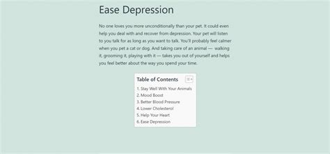 How To Add Table Of Content On Different Positions Easy Table Of