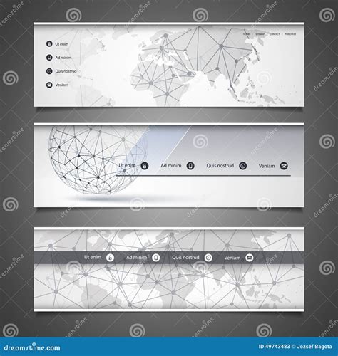Web Design Elements Header Designs Networks Stock Vector Illustration Of Element Network