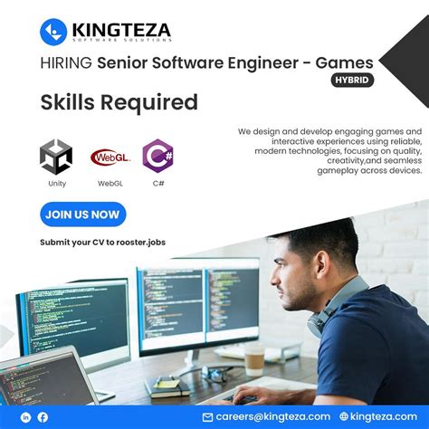 Gamedevelopment Unitydeveloper Webgl Softwareengineering Techcareers Kingteza Software