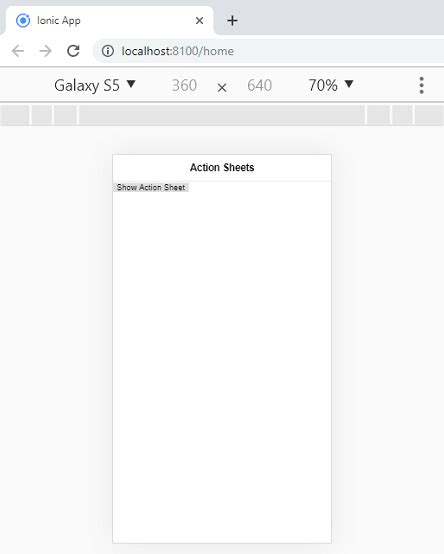 Ionic Action Sheets Online Tutorials Library List