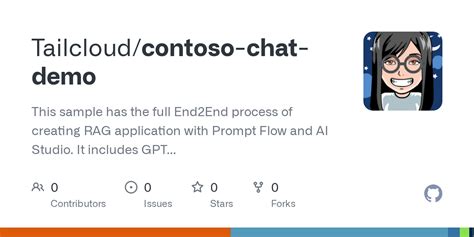 Github Tailcloudcontoso Chat Demo This Sample Has The Full End2end