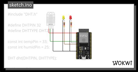 DHT Assignment Wokwi ESP32 STM32 Arduino Simulator