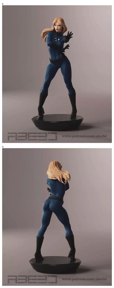 Invisible Woman Sue Storm Marvel Comics Free High Quality Models