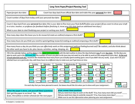 Long Term Assignment Planning Tool