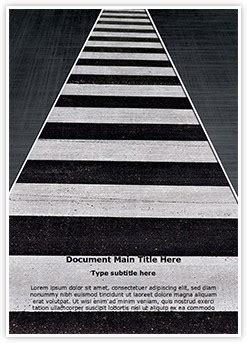 Crosswalk Editable Word Template And Design