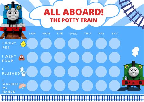 Thomas And Friends Potty Training Reward Chart Paper Projects Images