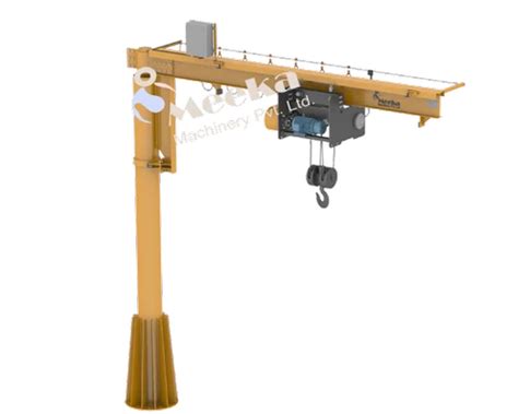 Moveable Lifting Material Outdoor Jib Crane Load Capacity 12 Ton At
