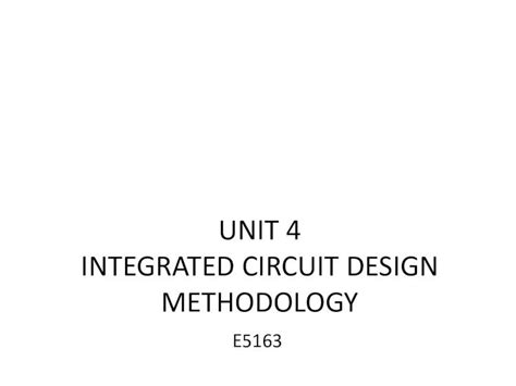 Pdf 4 Ic Design Methodology Dokumentips