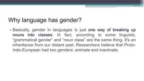 Lesson Language And Gender The Difference Between Women S Speech Pptx