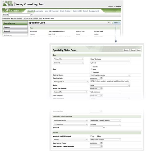 Edit Claim Information