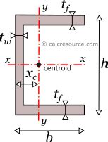 Properties Of Channel Cross Section U Calcresource
