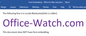 All About Font Embedding In Microsoft Word Office Watch