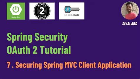 Siva Prasad Reddy K On Linkedin Spring Security Oauth 2 Tutorial 7 Securing Spring Mvc Client