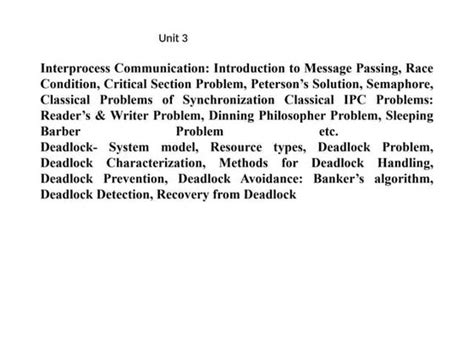 Deadlock In Operating Systems Pptx