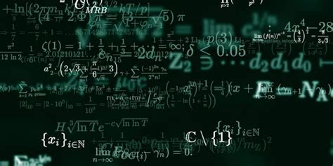 Mathematics Background Formulas Seamless Illustration Abstract Pattern Colorful Symbols — Stock