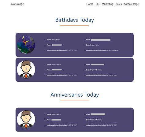 Send Wishes To Staff In Active Directory On Birthdays Work Anniversaries