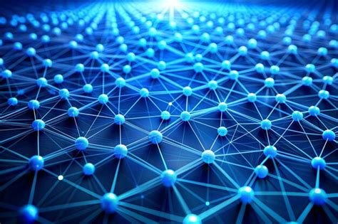 Futuristic Neural Mesh Abstract 3d Illustration Premium Ai Generated Image