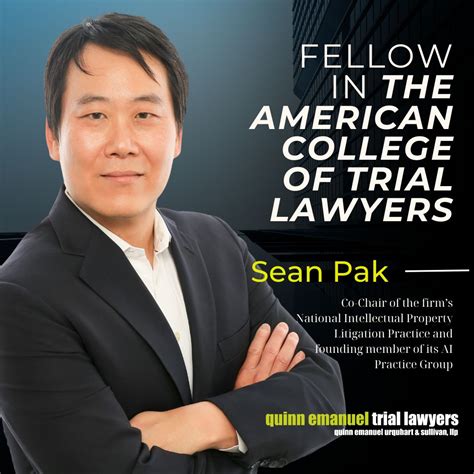 Quinn Emanuel On Linkedin Quinn Emanuel Is Proud To Announce That Sean Pak A Partner In Our San…