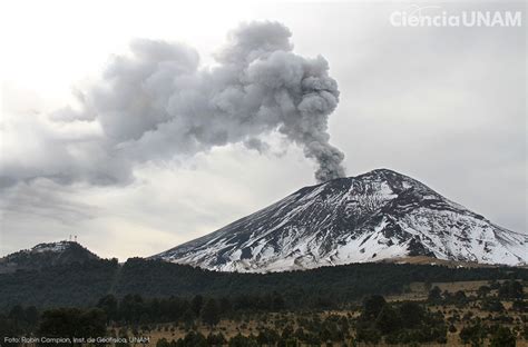 Volcanes Activos El Popocatépetl Ciencia Unam
