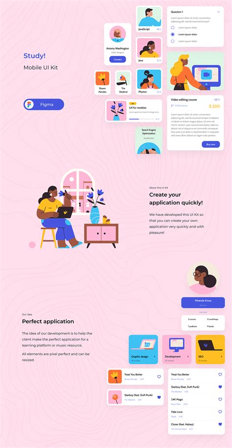Study UI Kit Behance