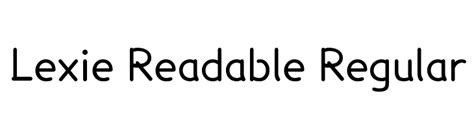 Lexie Readable Regular Font
