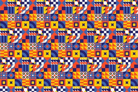 Premium Vector Seamless Pattern With Geometric Shapes