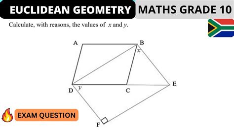 Euclidean Geometry Exam Question Grade 10 Youtube